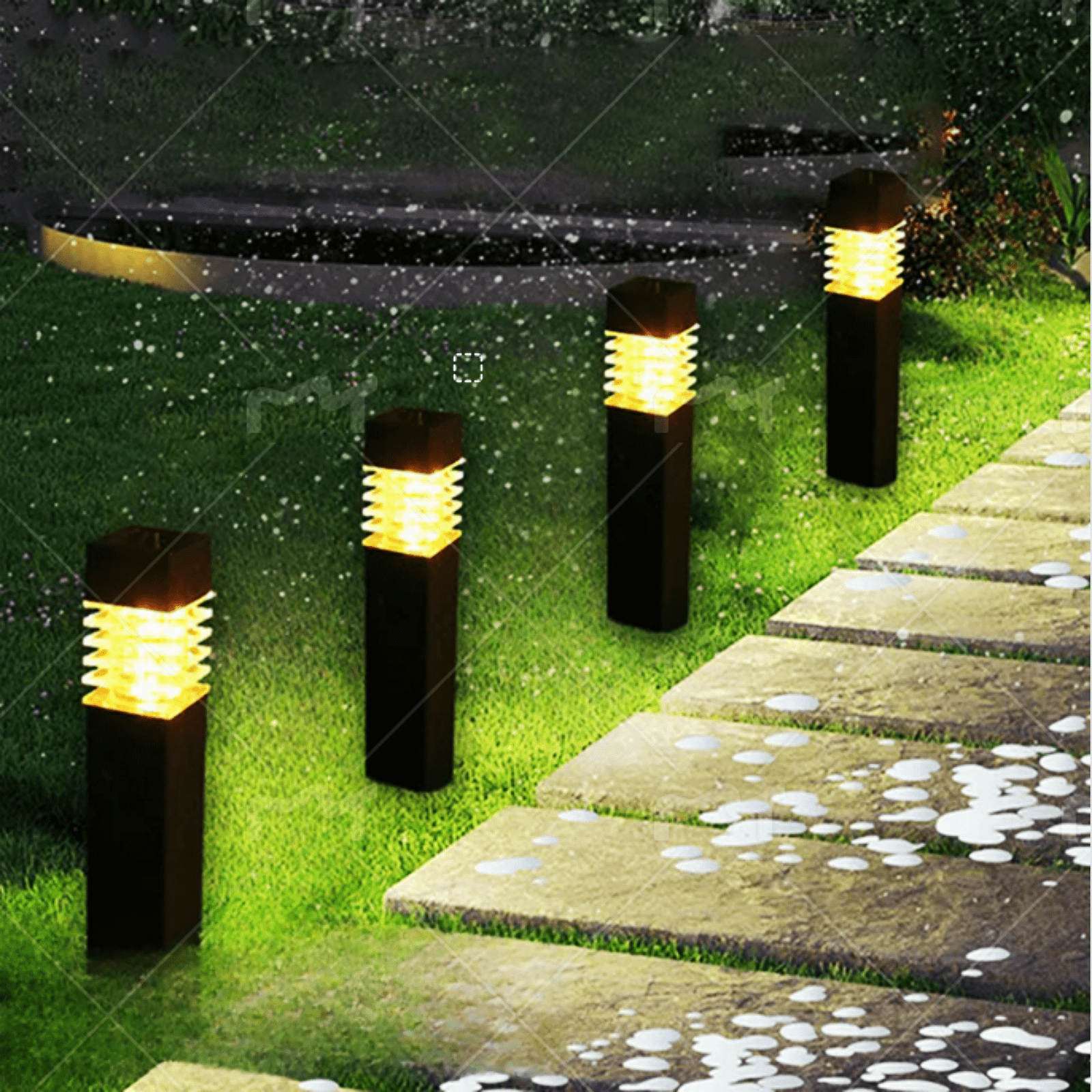 Solar Garden Lights, Garden Solar Lights Outdoor Decorative, Automatic ...