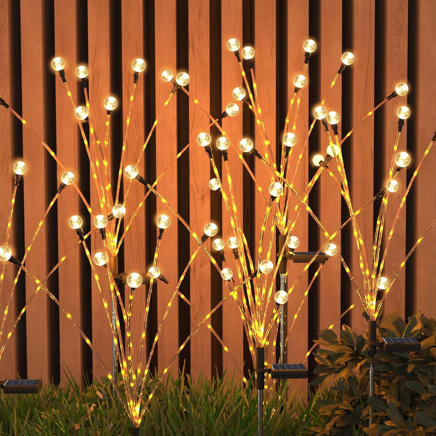 Solar Garden Lights - New Upgraded Solar Swaying Lights, Swaying with ...