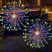 2 Pack Solar Flower Lights Outdoor, 28 LED Wildflower Solar Garden ...