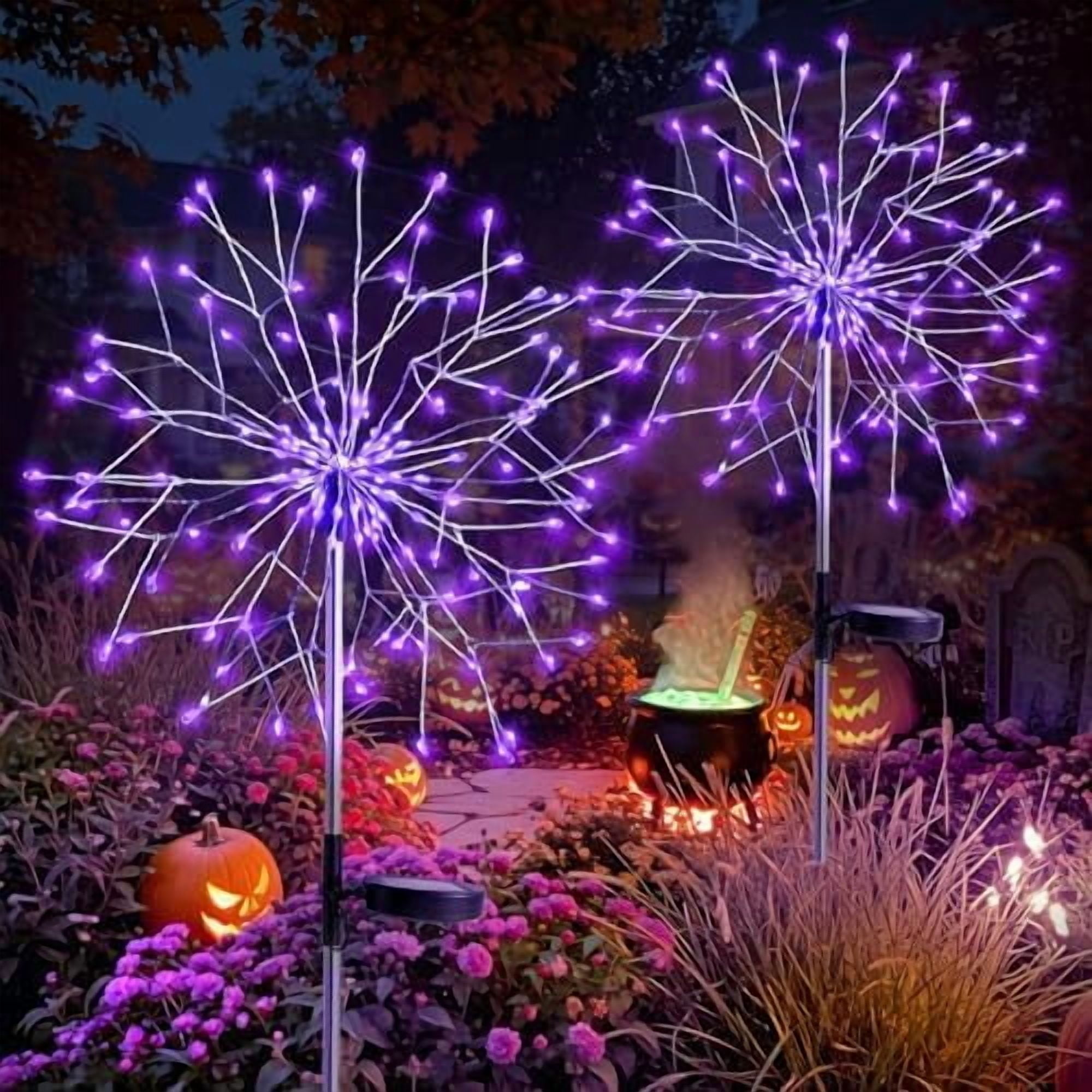 Solar Garden Lights Outdoor Waterproof Decorative, 2Pack 150LED ...