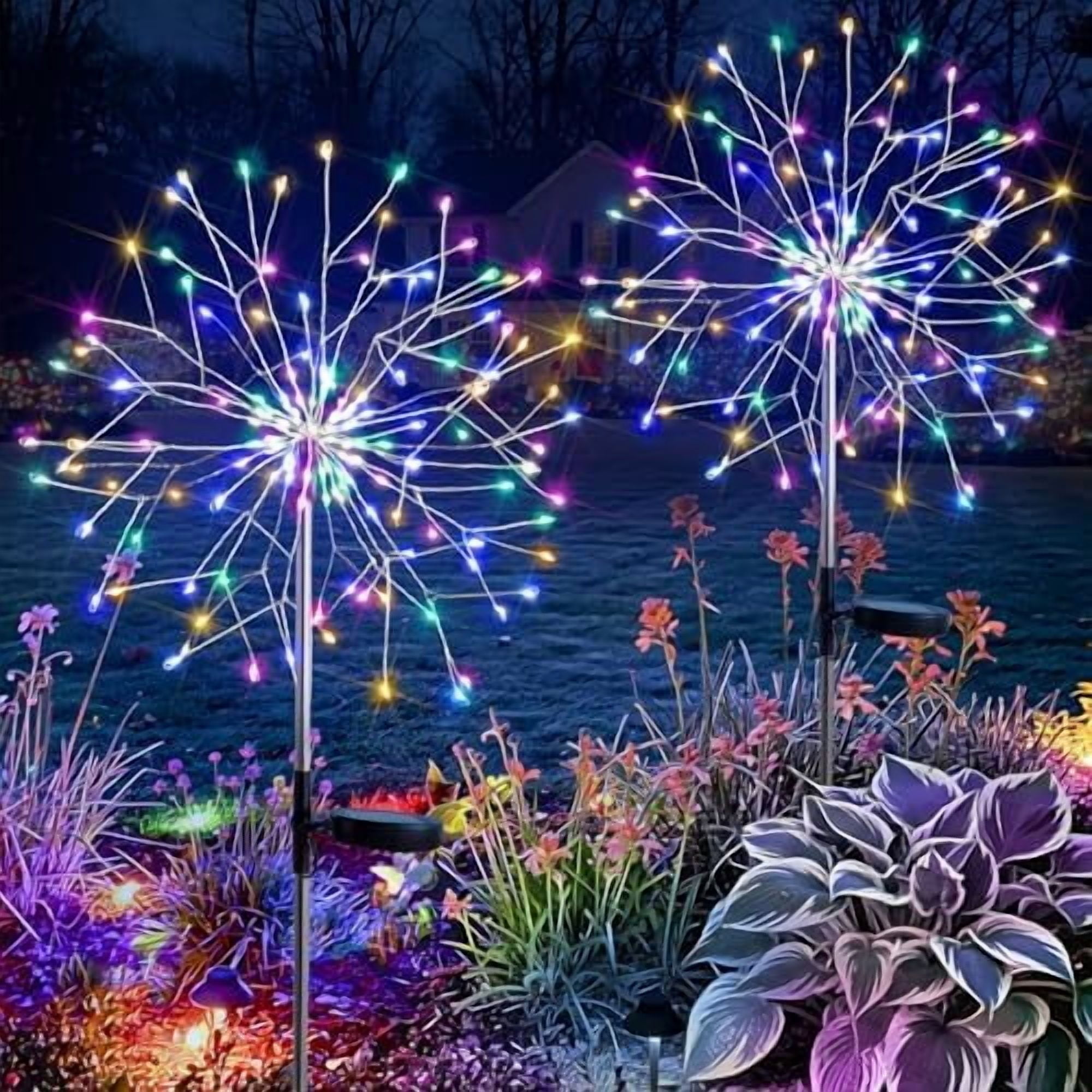Solar Garden Lights Outdoor Waterproof Decorative, 2Pack 150LED ...