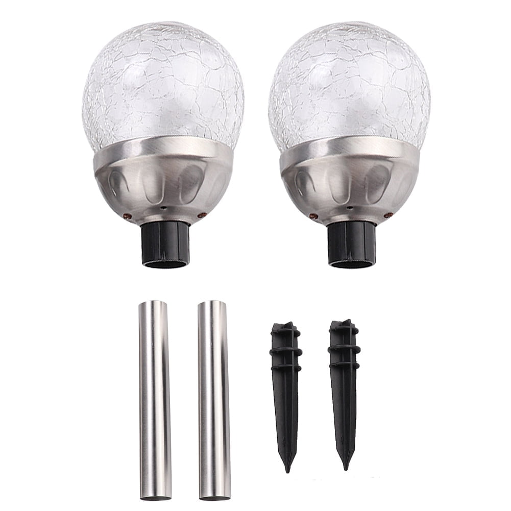 Solar Garden Lights Outdoor Waterproof, Stainless Steel Solar Crack ...