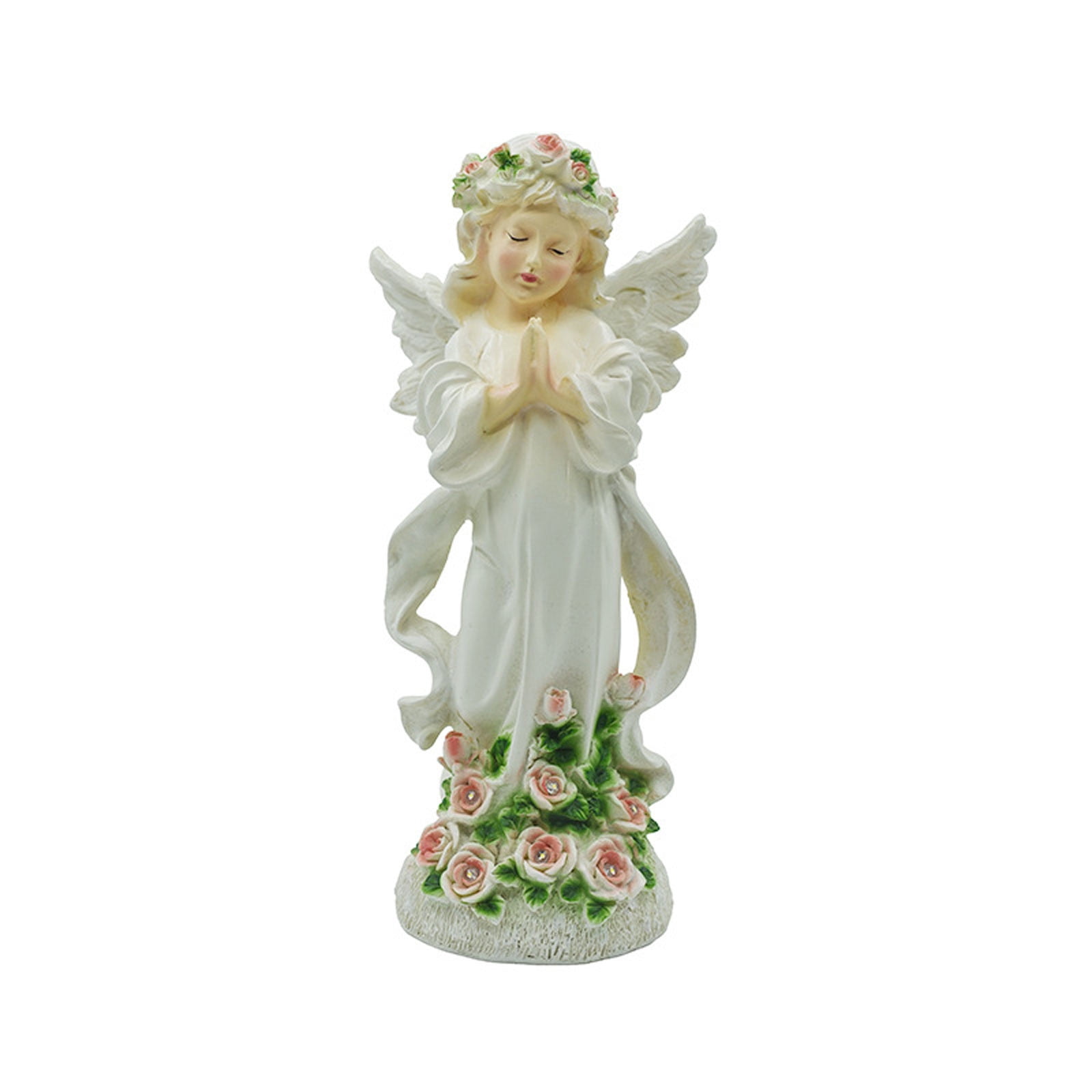 Solar Garden Outdoor Statues Angel with LED Lights, Angel Garden Decor ...