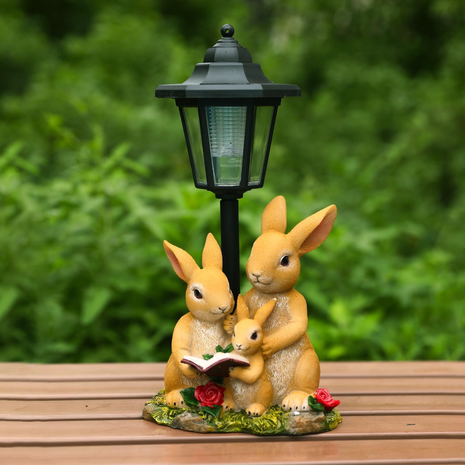 Solar Garden Outdoor Statues,Outdoor Figurine Lights,Garden Art,Home ...