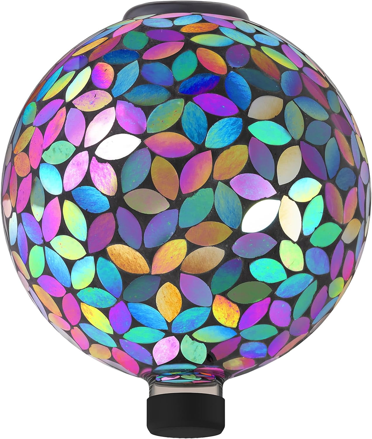 Solar Garden Sphere with LED Lighting Mosaic Design - Walmart.com