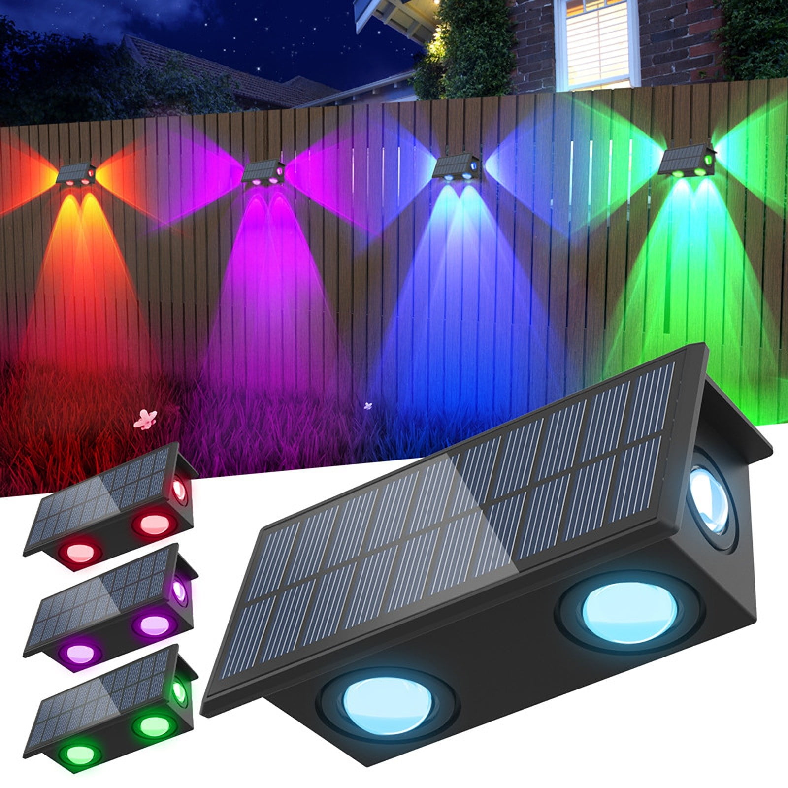 Solar Garden Wall Light | Rechargeable LED Outdoor Motion Sensor | 3 ...