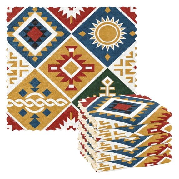 Solar Geometric Assembly Kitchen Cloth Dish Towels for Drying Washing ...