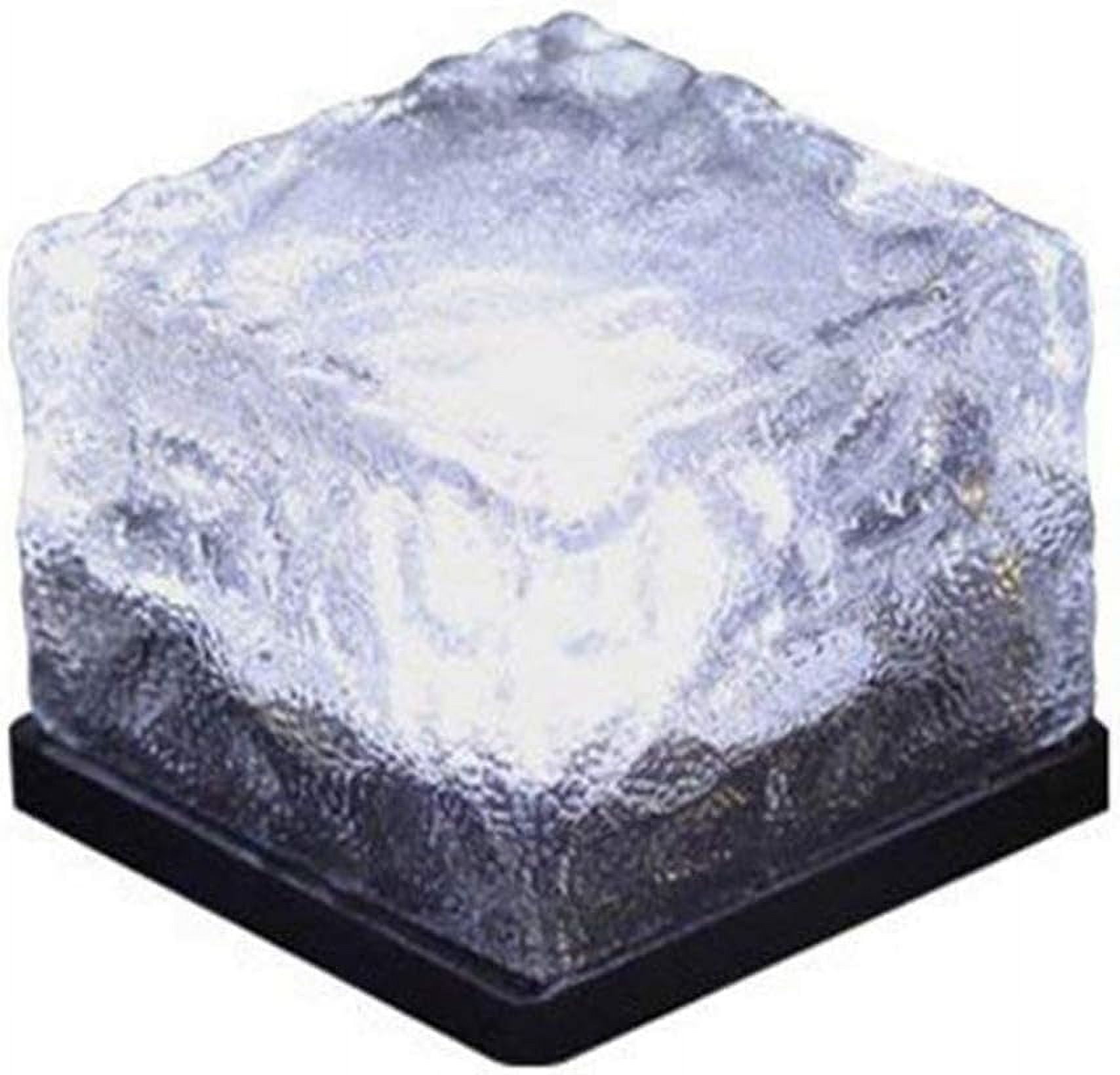 Solar Glass Brick Light, Crystal Brick Stone Lamp, LED Landscape Light ...