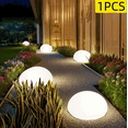 Solar Glass Garden Pebbles Lights, Waterproof LED Pebble Lights Outdoor ...