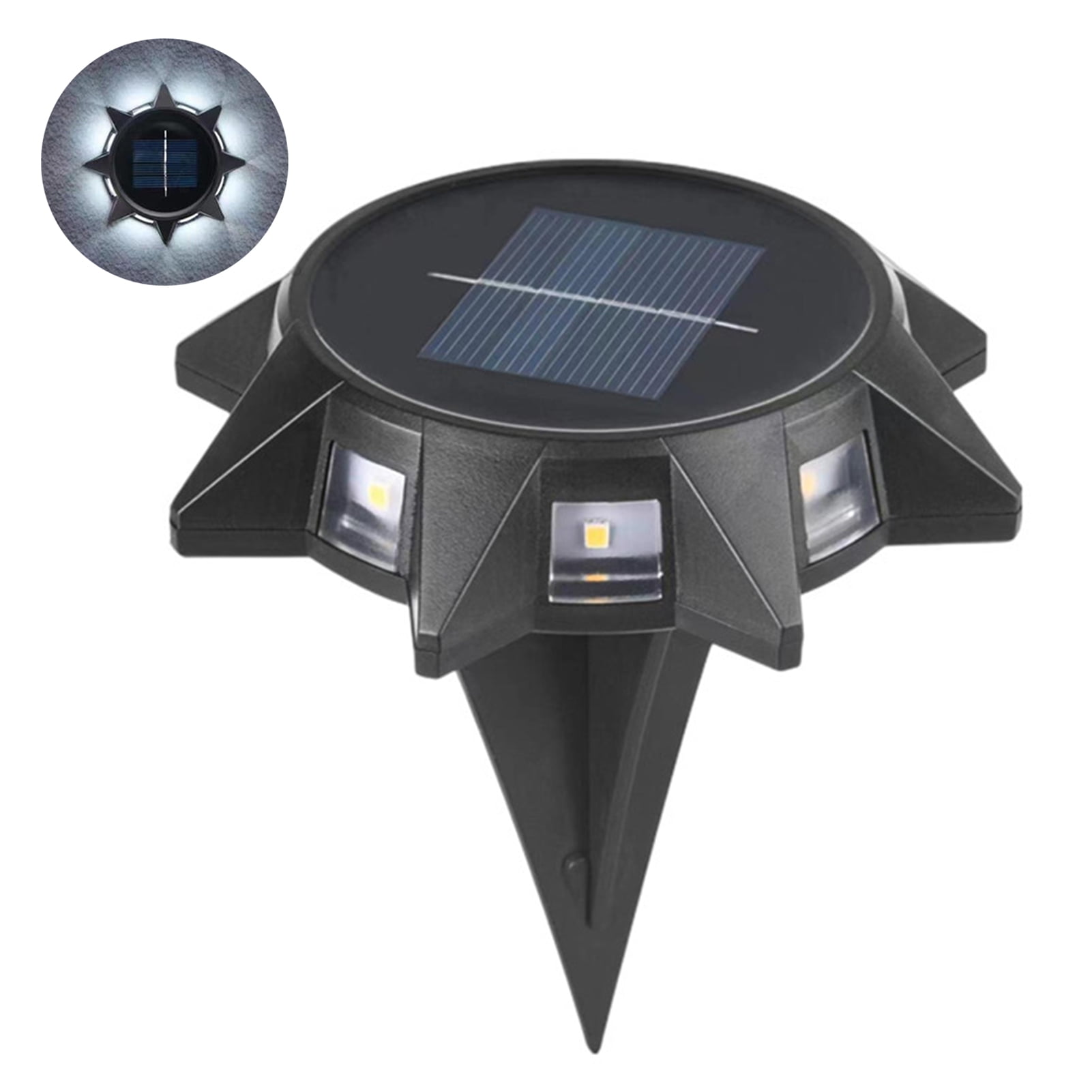 Solar Ground Light High Brightness Waterproof Auto Charging Landscape ...