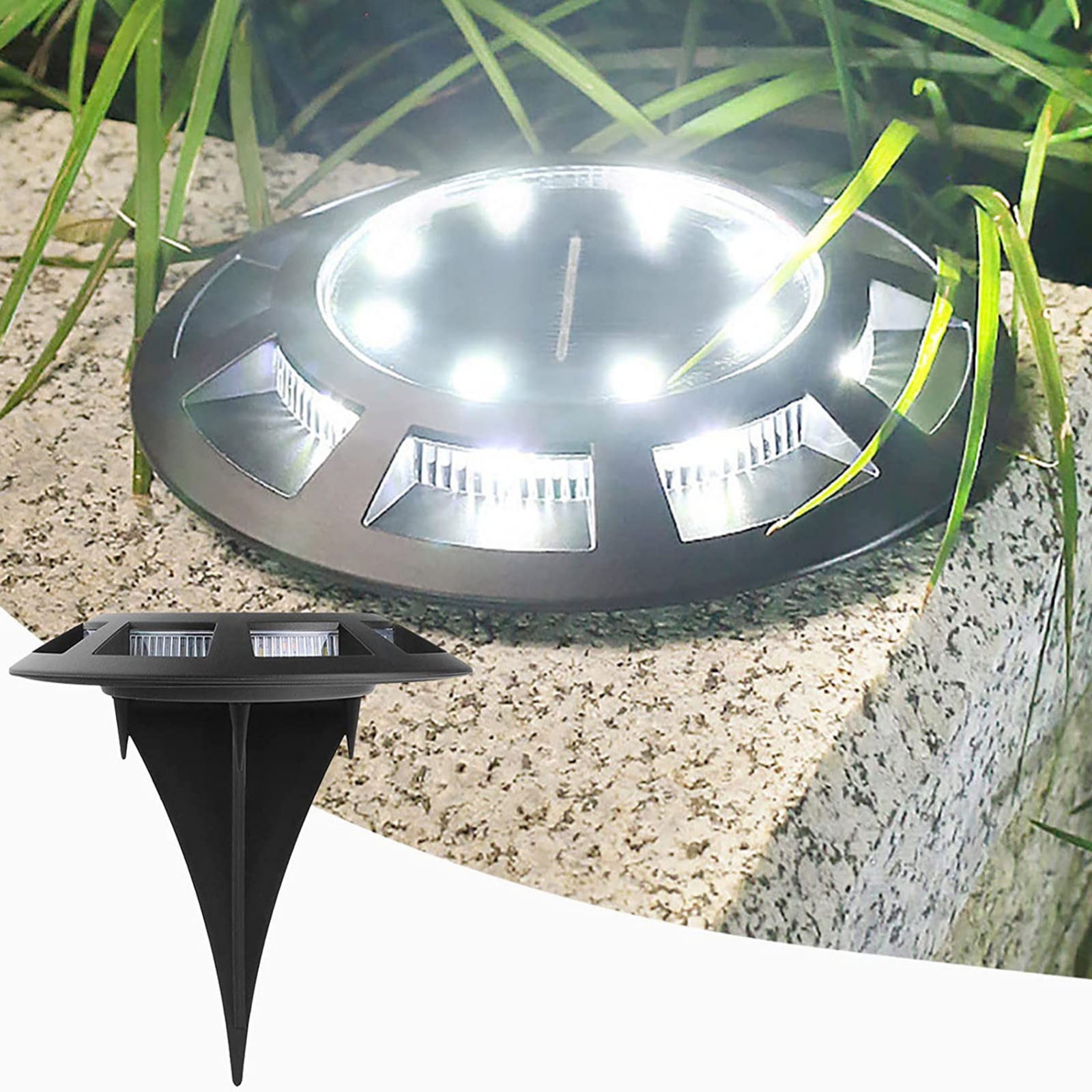 Solar Ground Light, Waterproof Solar Garden Light, Upgraded Outdoor ...