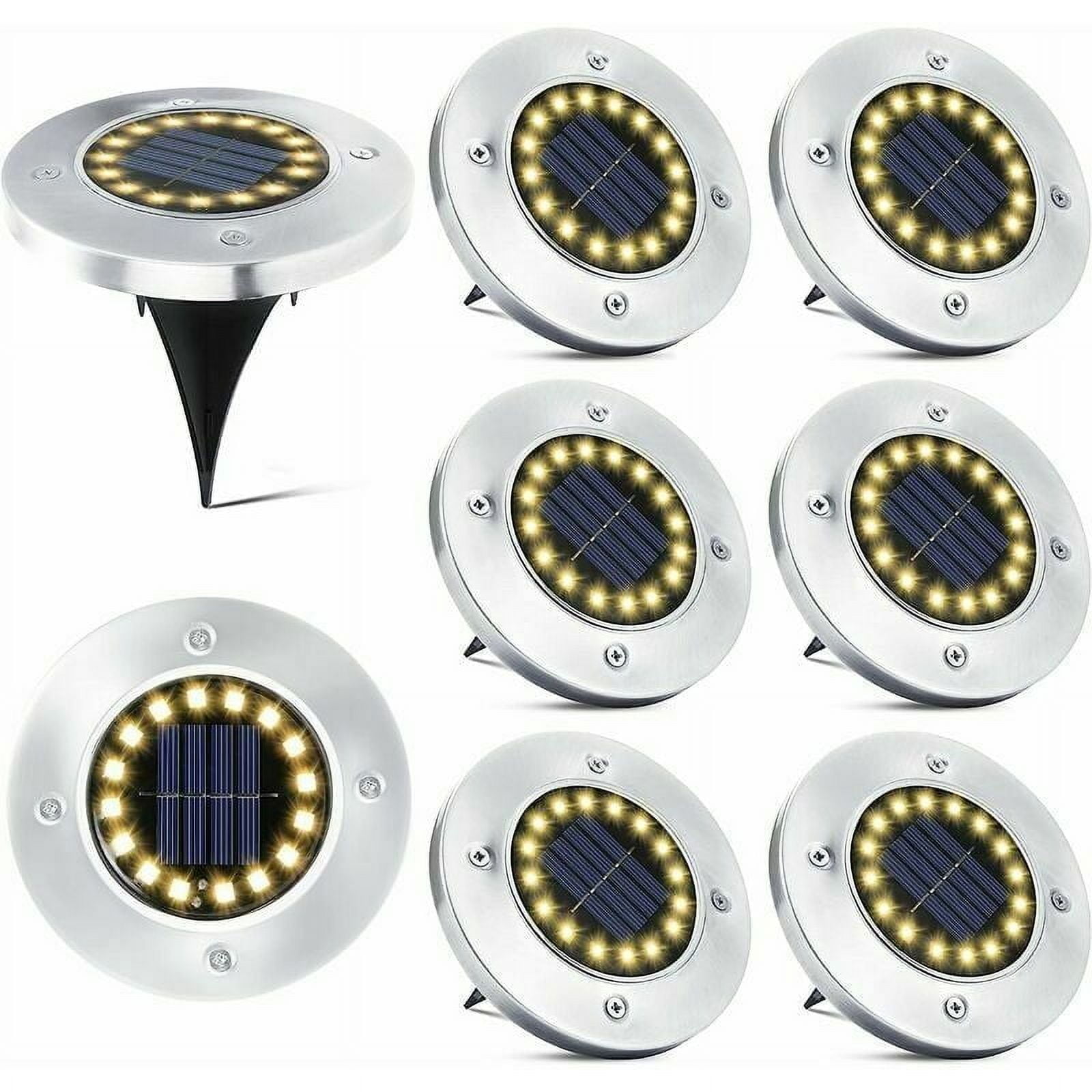 Solar Ground Lights, Automatic Working Outdoor Solar Lights for Garden ...