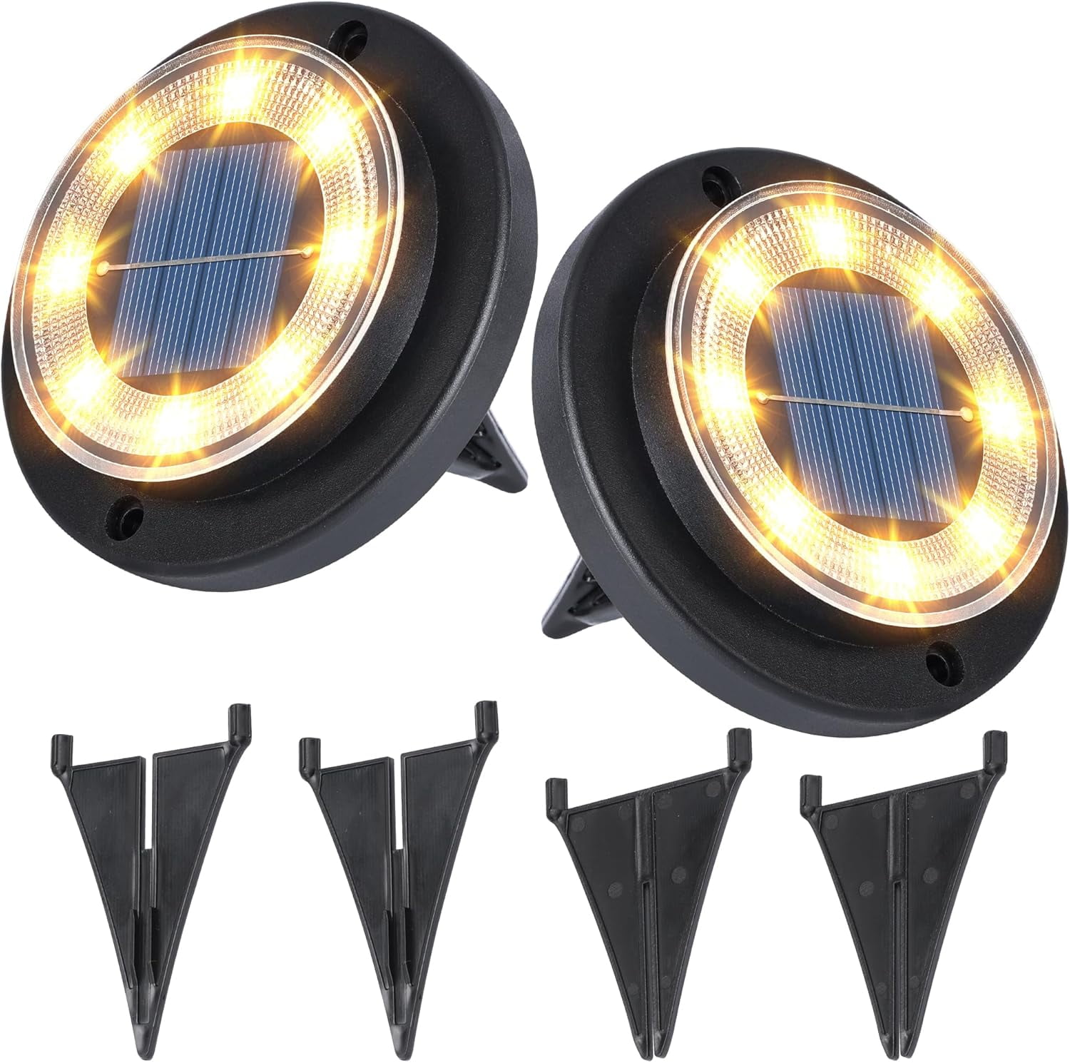 Solar Ground Lights - Solar Powered Lights Outdoor Solar Disk Light ...