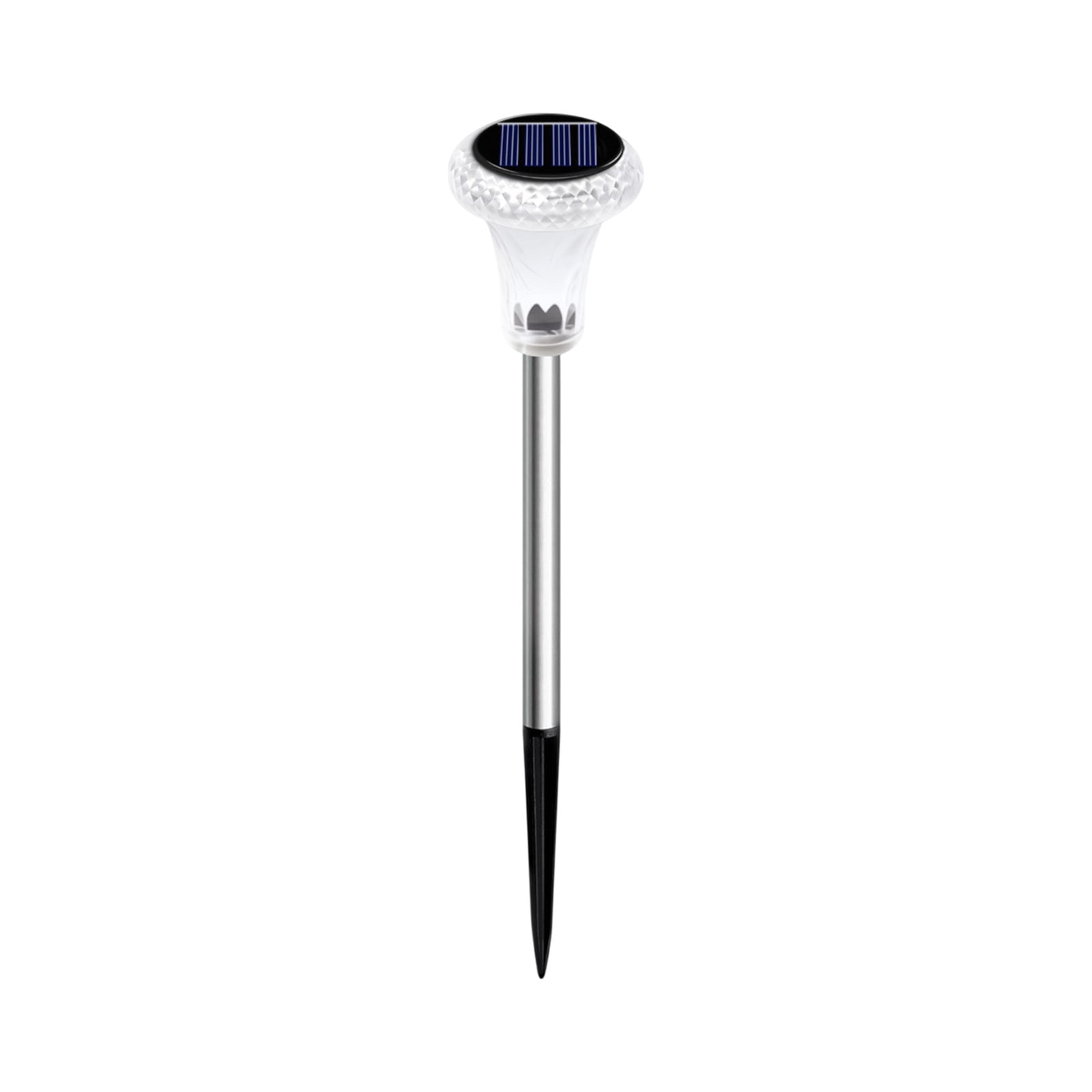 Solar Ground Plug Lawn Light Waterproof Stake, 11.6 in Plastic LED, 3 ...