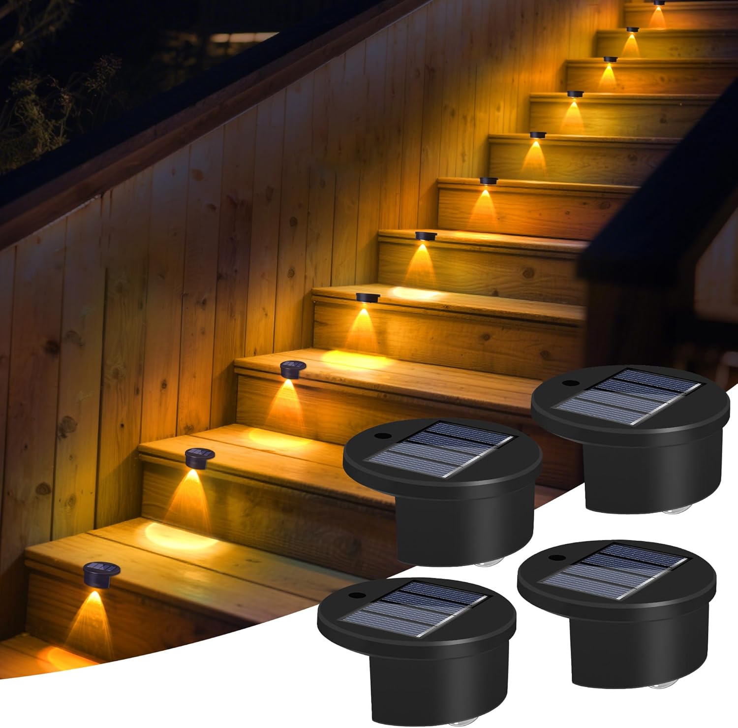 Solar Above Ground Pool Lights, 4 Pack Waterproof Swimming Pool Side ...