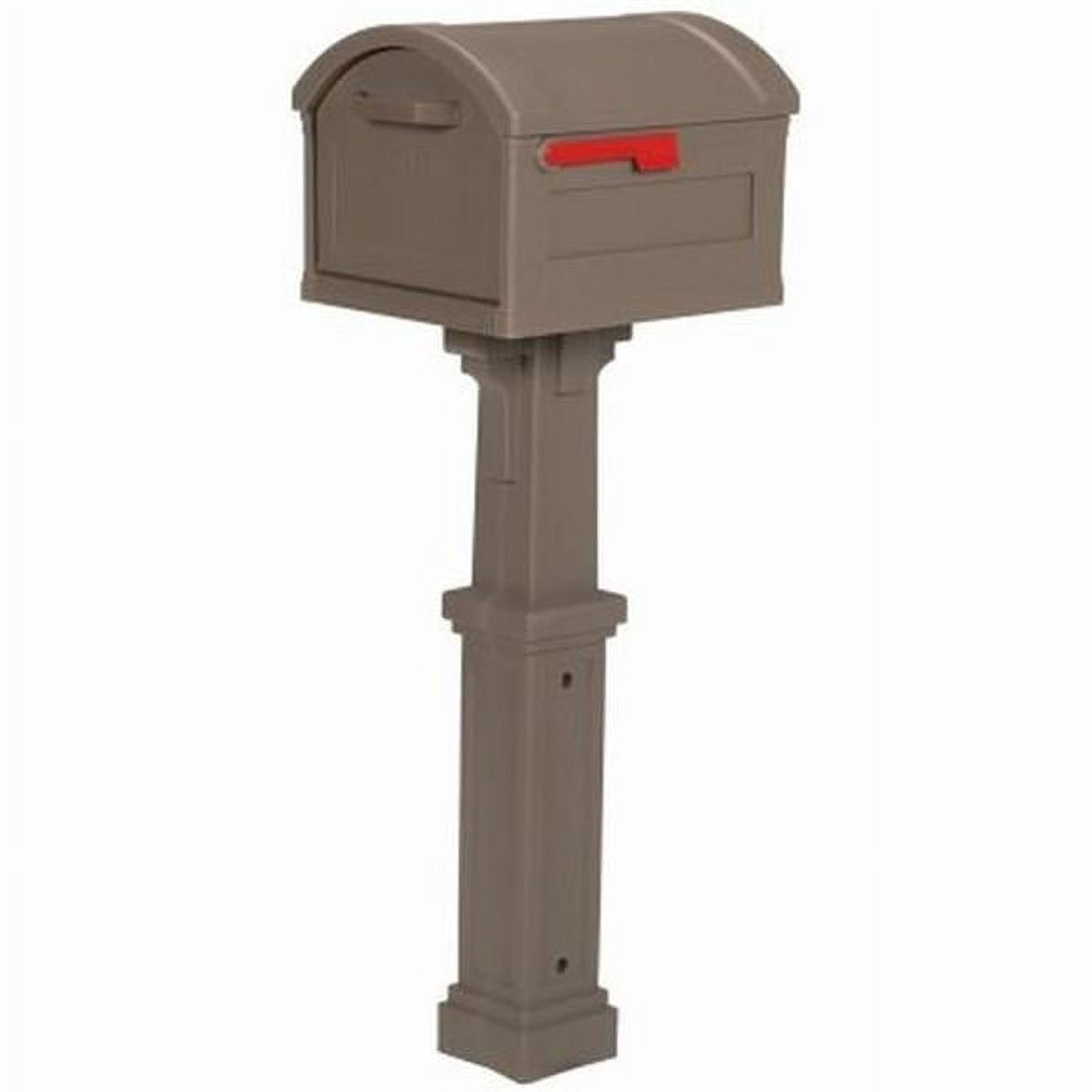 Solar Group 275750 Grand Haven Mocha Mailbox & Post Combo - Extra Large ...