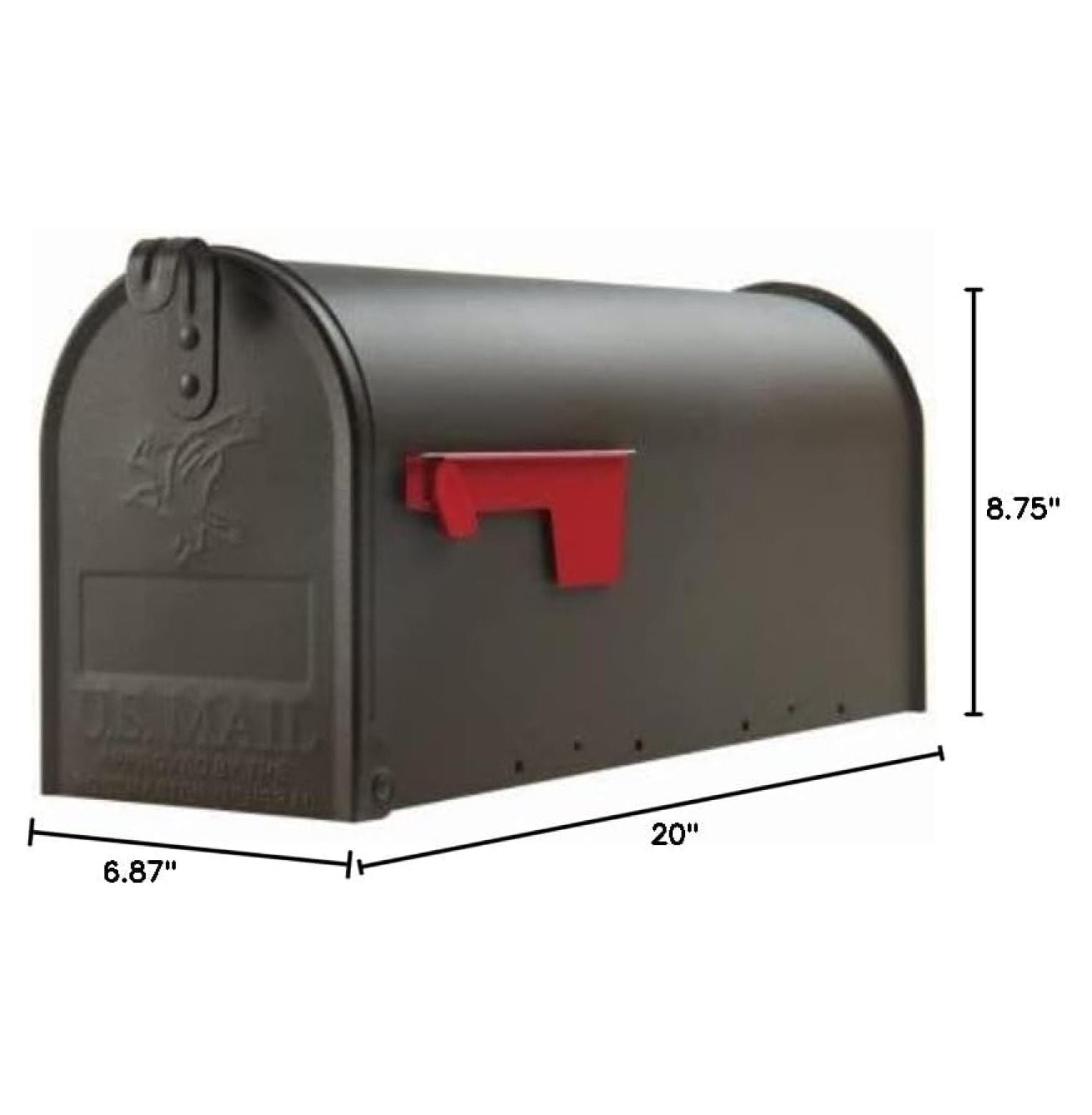 Solar Group CLkPde Mailboxes Galvanized Steel Post Mounted Venetian ...