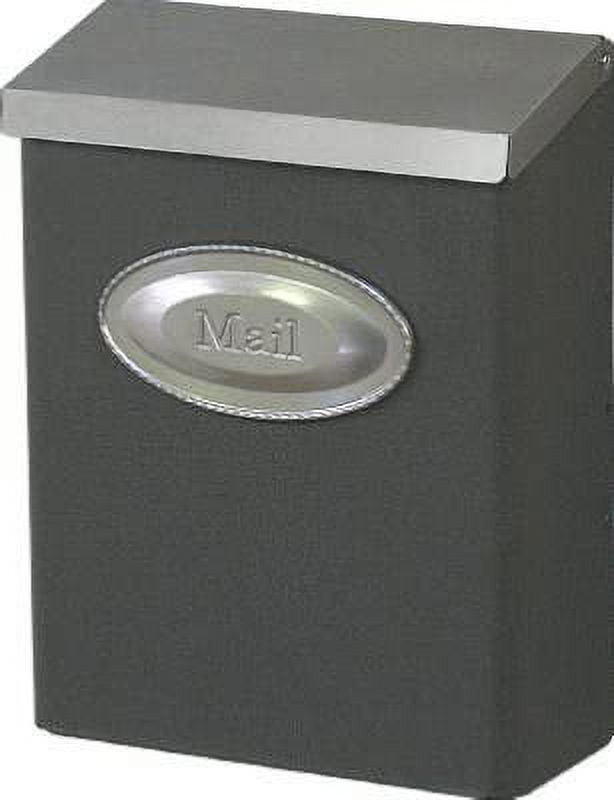 Solar Group Vertical Wall Mount Mailbox With Lock - Extra Large - White ...