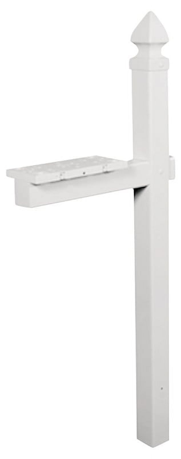 Solar Group WP000W01 PVC Mailbox Classic Cross Arm Post- White ...