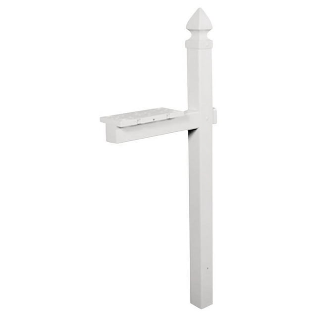 Solar Group WP000W01 PVC Mailbox Classic Cross Arm Post- White ...
