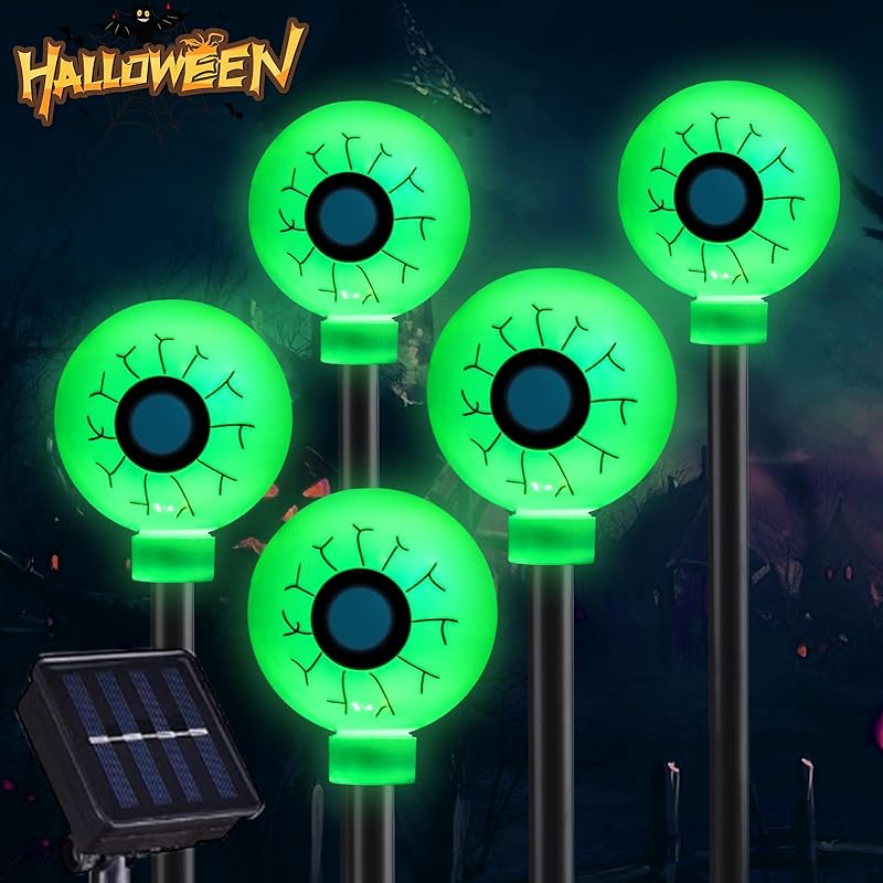 Solar Halloween Ghost Pathway Lights Decorations, Halloween Ghost Stake ...