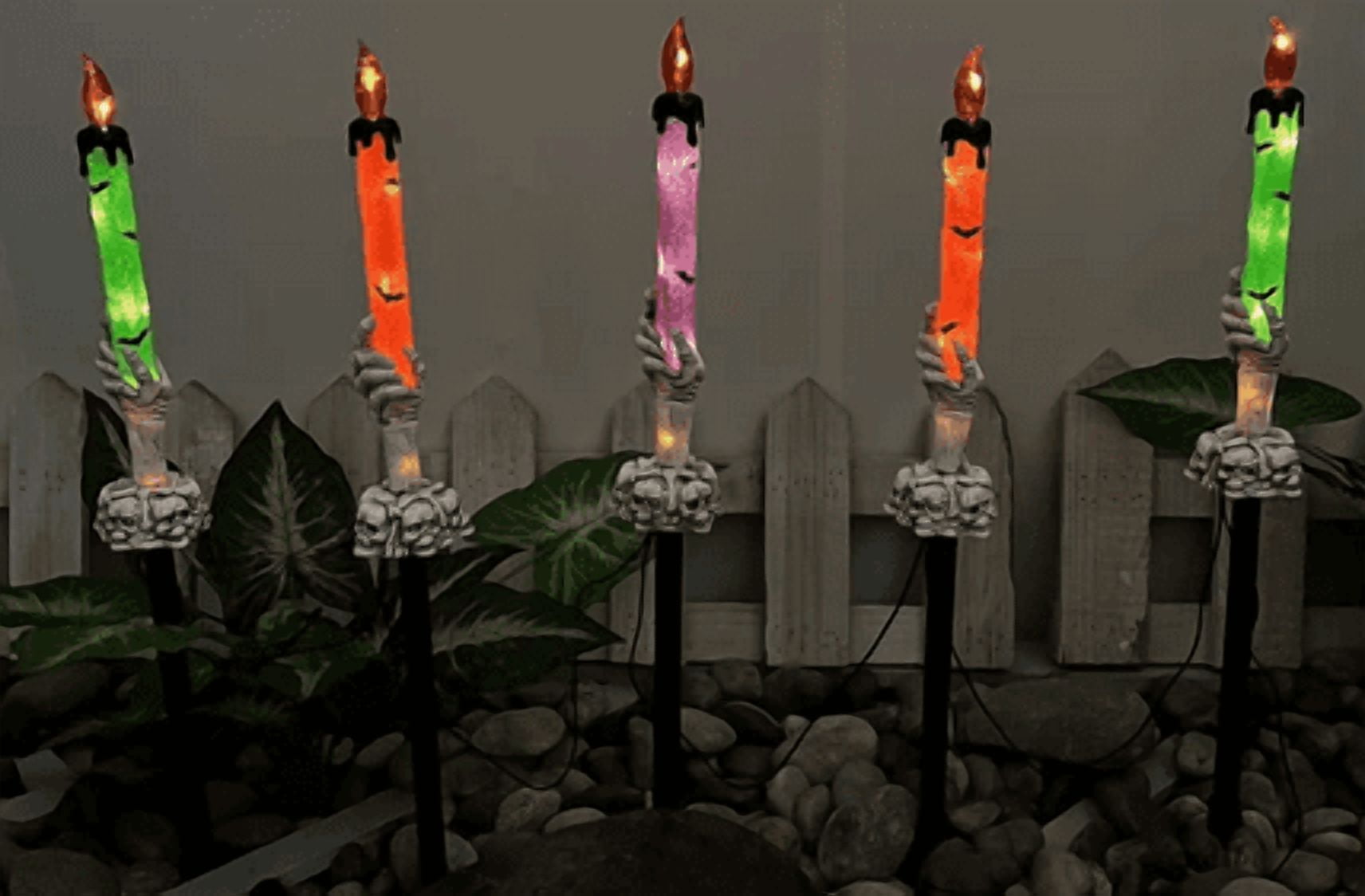 Solar Halloween Ghost Pathway Solar Lights Halloween Ghost Pumpkin ...