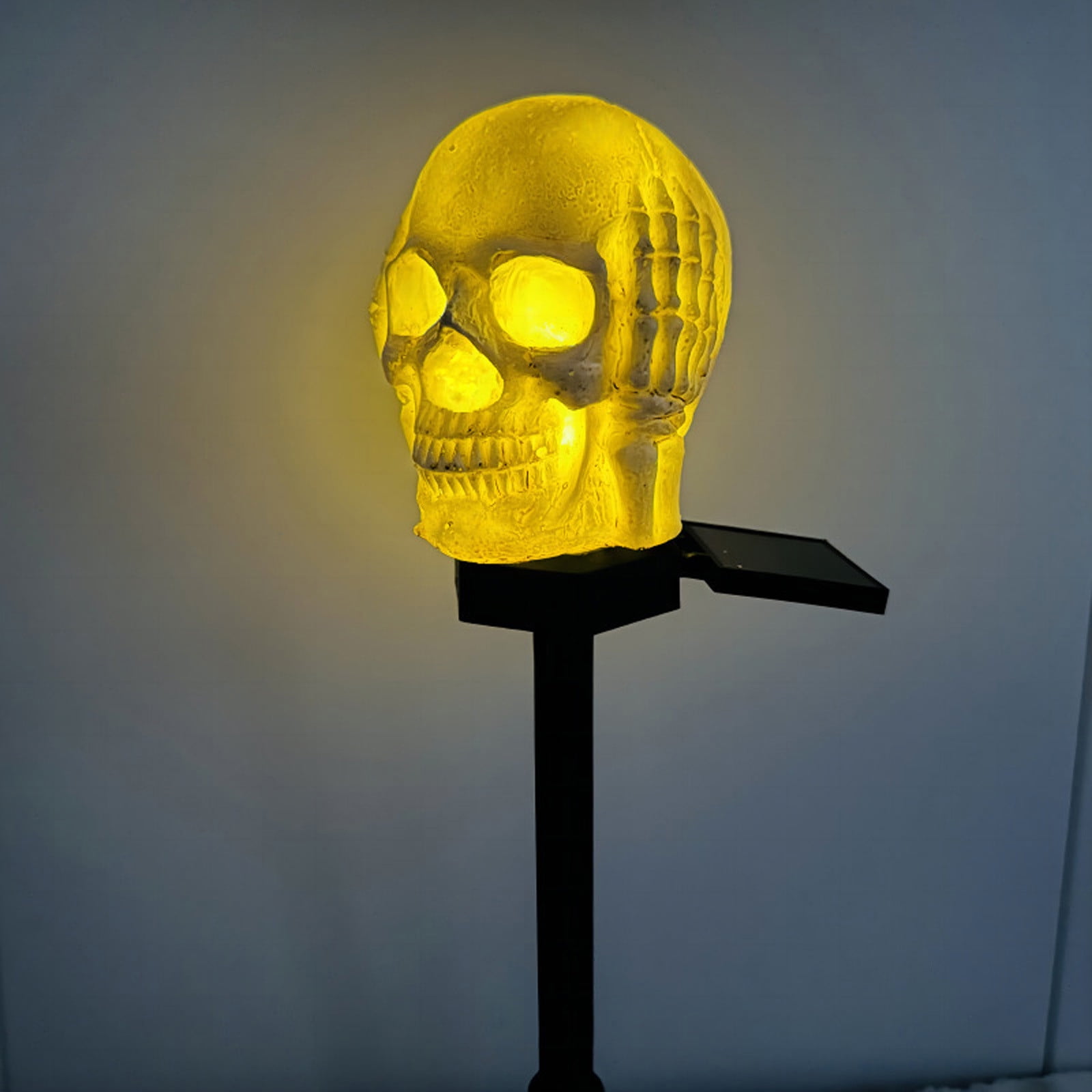 Solar Halloween Skull Stake Lights ,LED Light up Skull Stake Outdoor ...