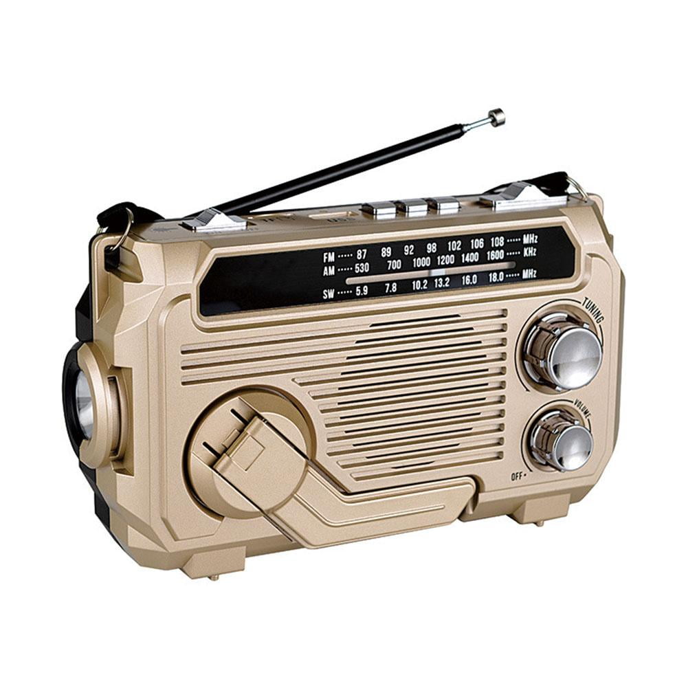 Solar Hand Crank Emergency Radio with Waterproof Bluetooth Speaker ...