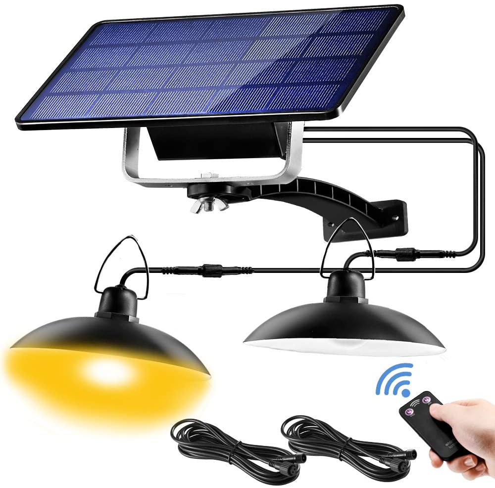 Solar Hanging Lamp, 32LED Outdoor Hanging, 180° Adjustable Solar Wall ...