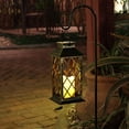 Solar Hanging Lantern for Outdoor Decor, Metal LED Garden Light, IP55 ...