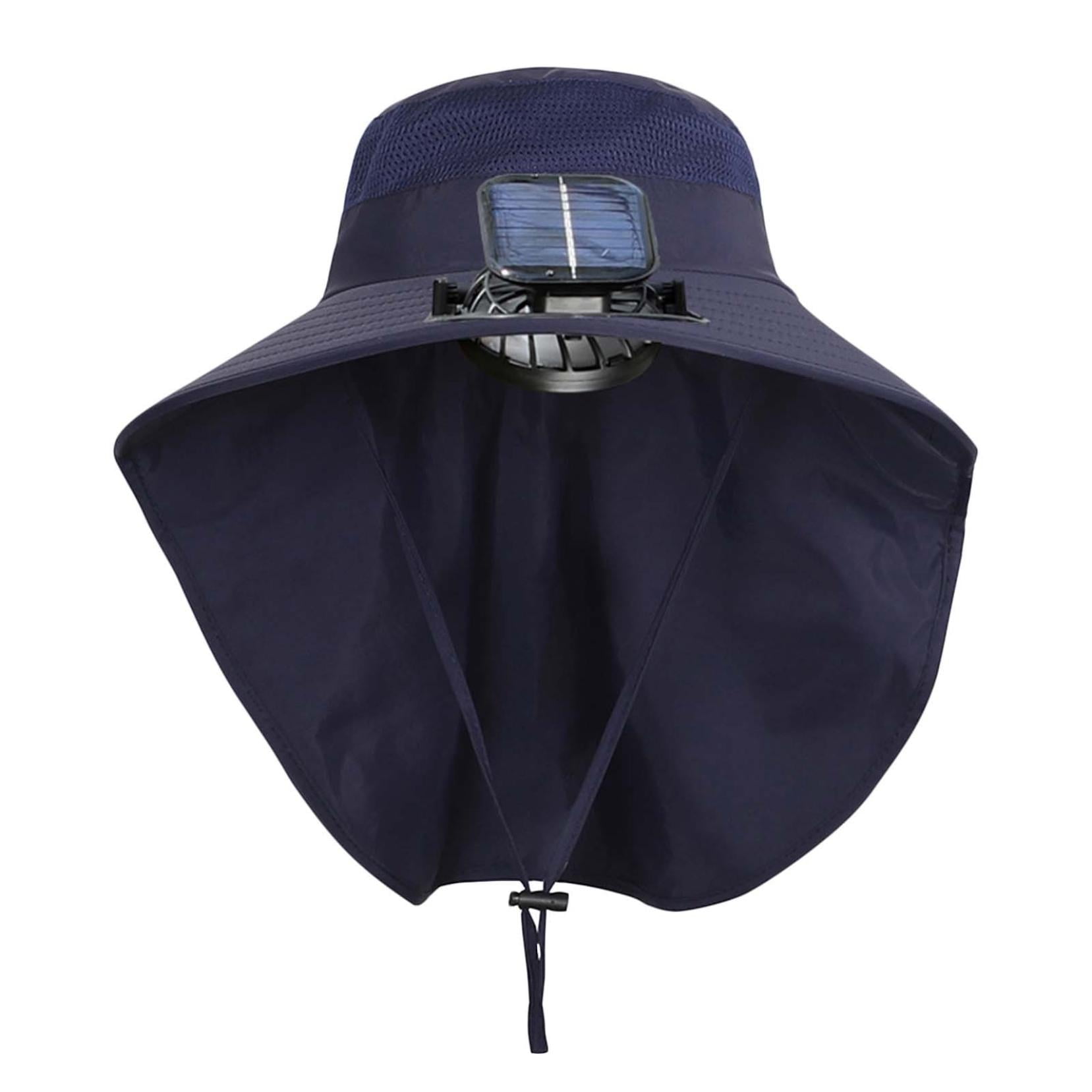 Solar Hat Solar & Powered Fan Hat_Dual Charging Mode & Outdoor Fishing ...