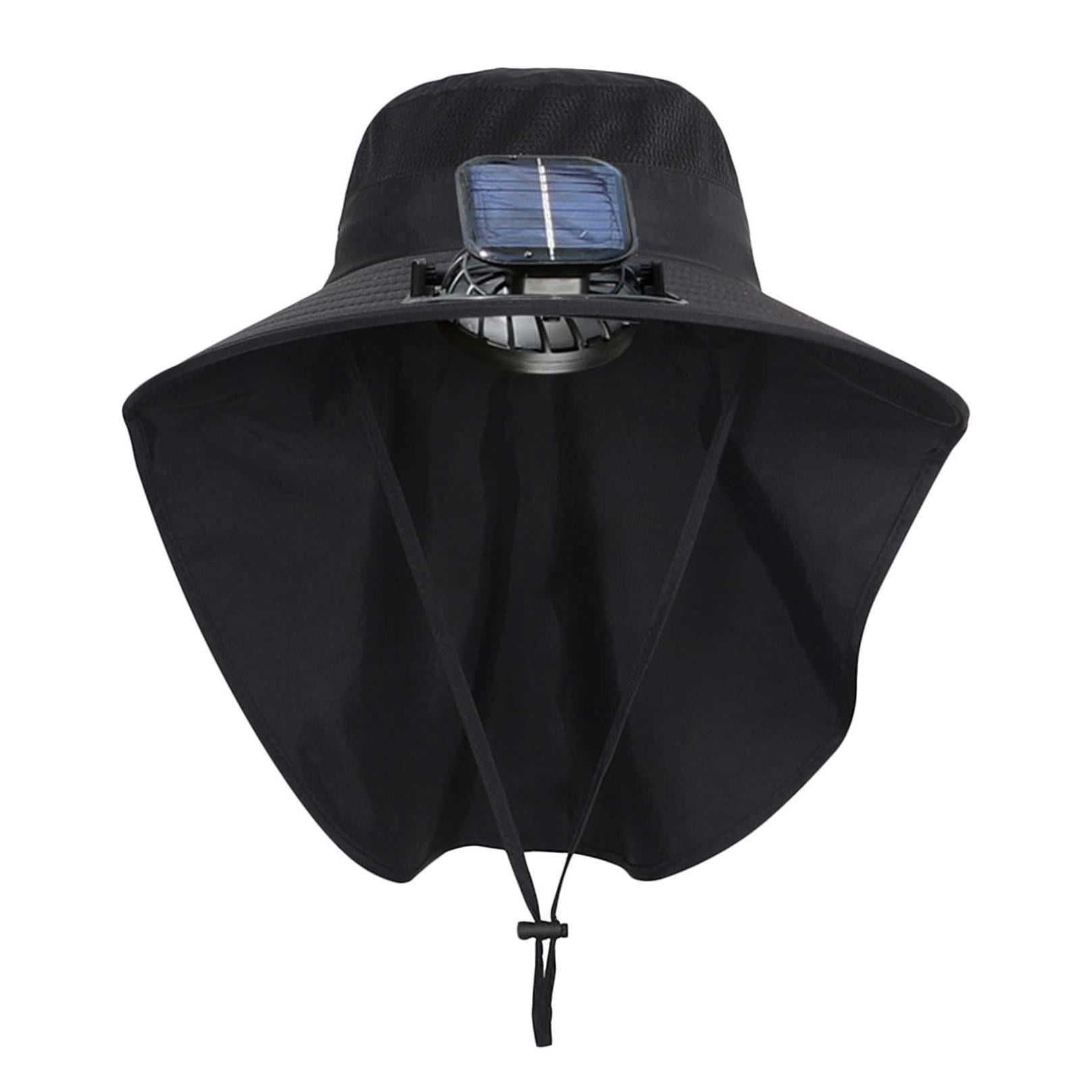 Solar Hat Solar & Powered Fan Hat_Dual Charging Mode & Outdoor Fishing ...