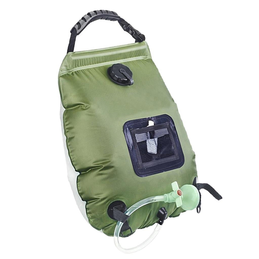 Solar Hiking Camping Sun-Powered Heated Bathing Water Pack With Pipe ...