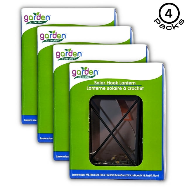 Solar Hook Lantern, Garden Collection Outdoor Pathway Sidewalk Driveway ...
