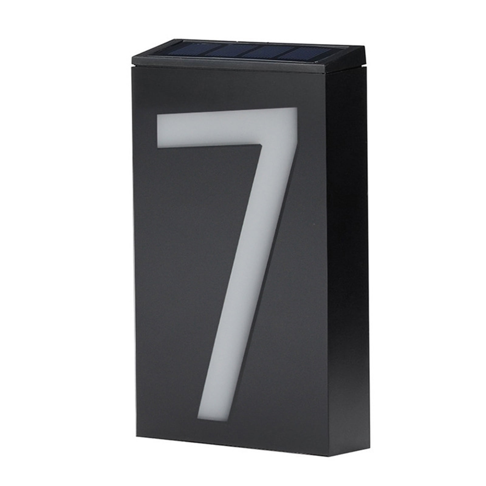 Solar House Number Light LED Illuminated Address Plaque for Houses ...