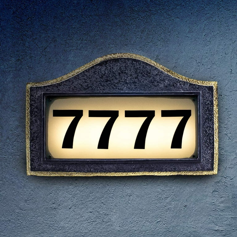 Lighted Address Plaques For House | Shelly Lighting