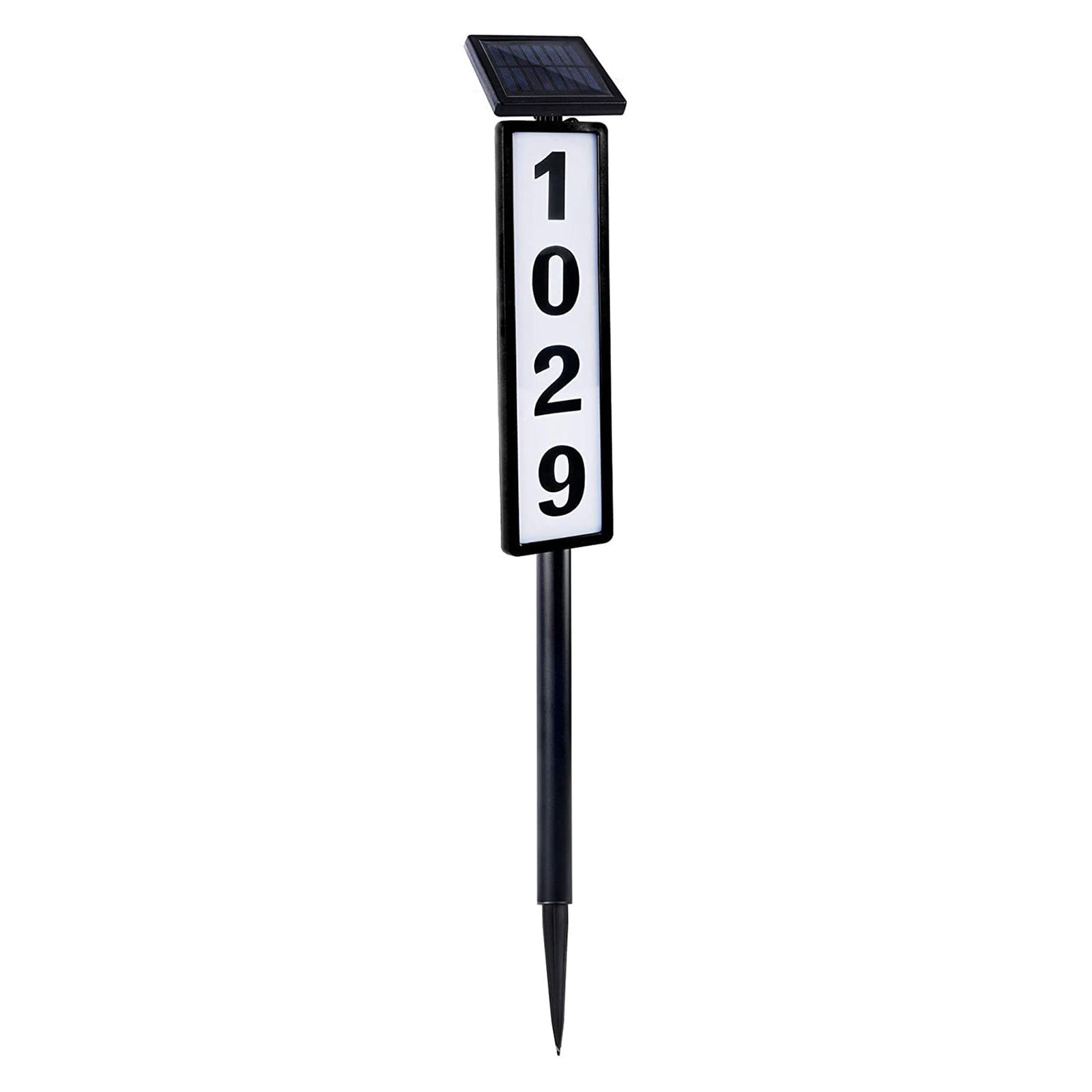 Solar House Number Sign,Solar Panel Outdoor Waterproof Address Lighted ...