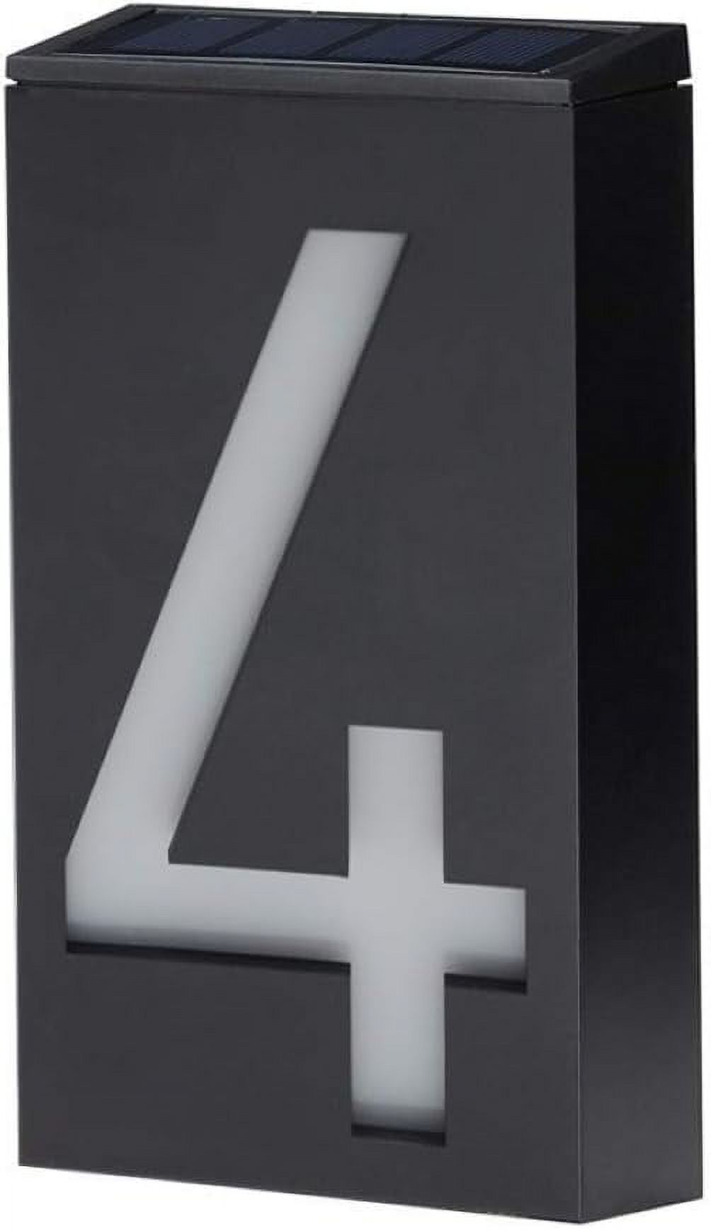 Solar House Numbers, LED Lighted/Illuminated House Number, Metal ...