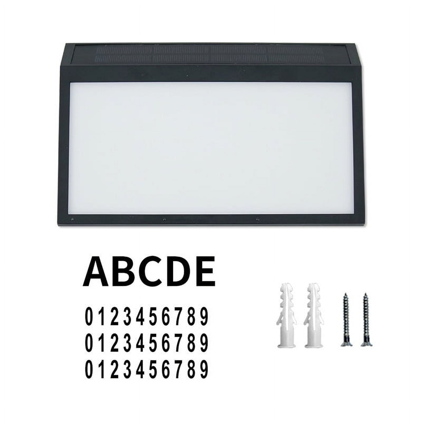 Solar House Numbers Light, Lighted House Numbers Sign Plaque Address ...