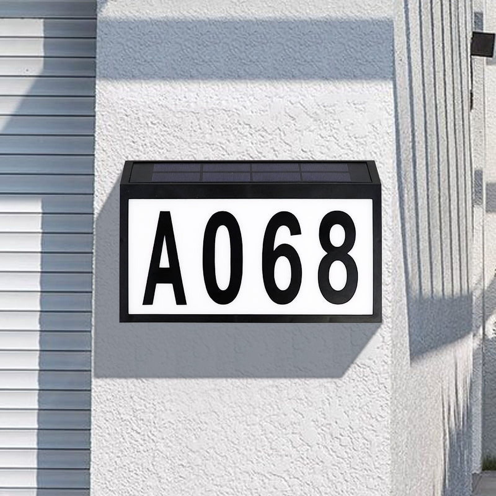 Solar House Numbers Light, Solar Address Signs for Yard, Lighted House ...