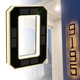 Solar House Numbers for Outside, Lighted House Numbers Solar Powered ...