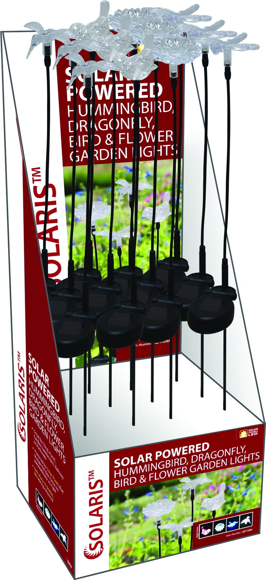 Solar Hummingbird, Dragonfly, Bird & Flower Stakes - Walmart.com