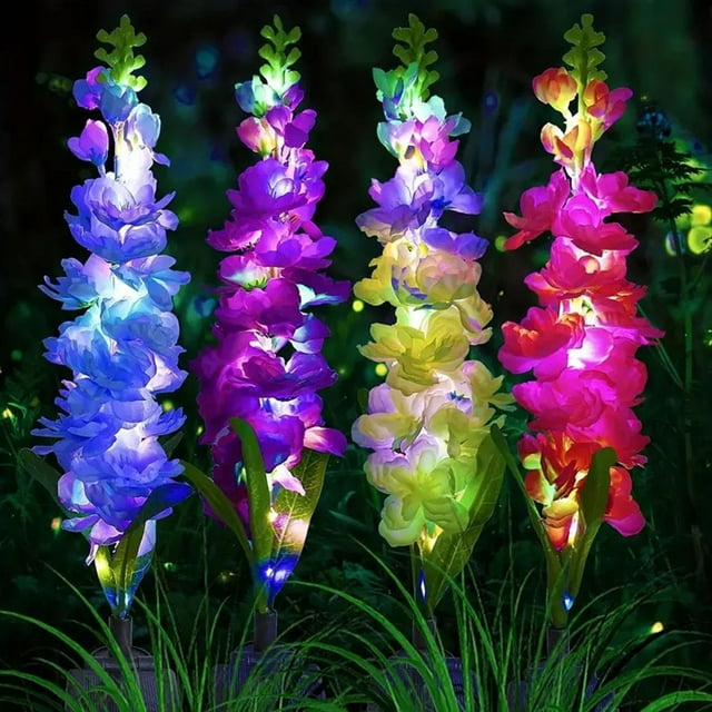 Solar Hyacinth Lantern Ground Garden Light Garden Courtyard Decoration ...