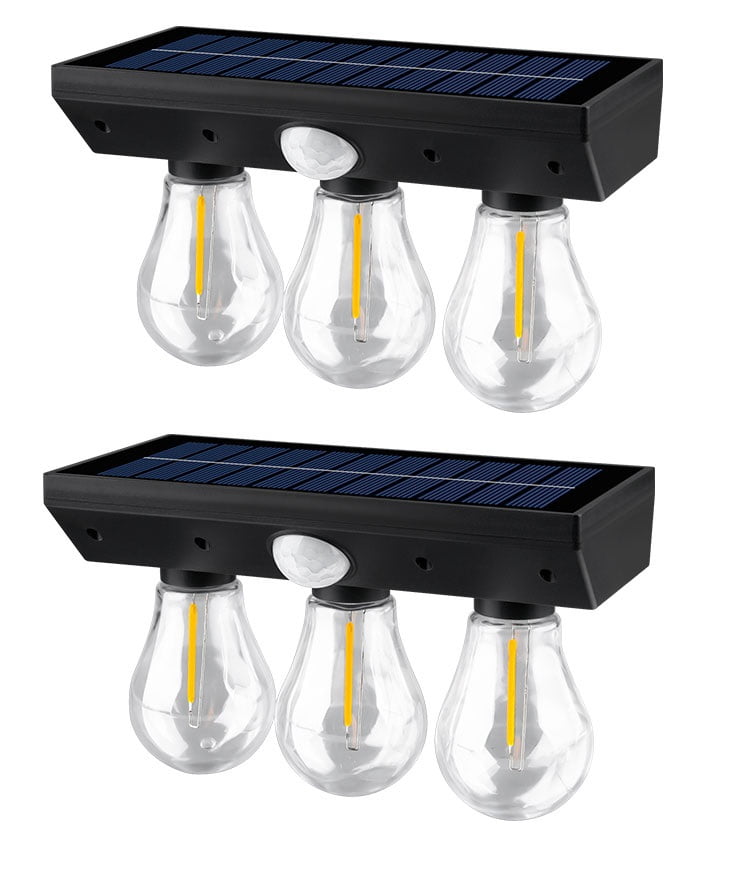 Solar Induction Light Wall Lamp LED Bulb with Motion Sensor Outdoor ...