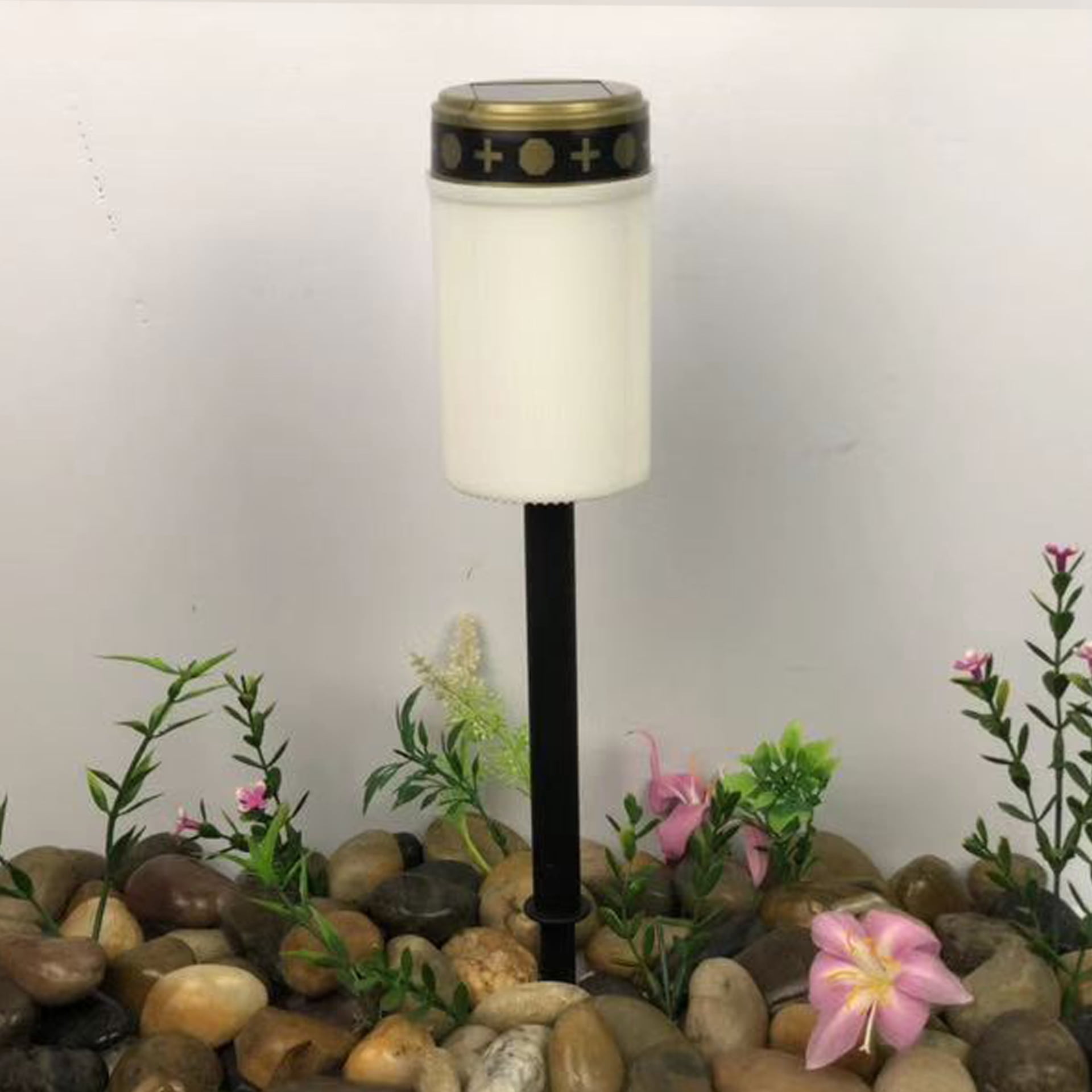 Solar Induction Tomb Light Outdoor Waterproof LED Candle Light ...