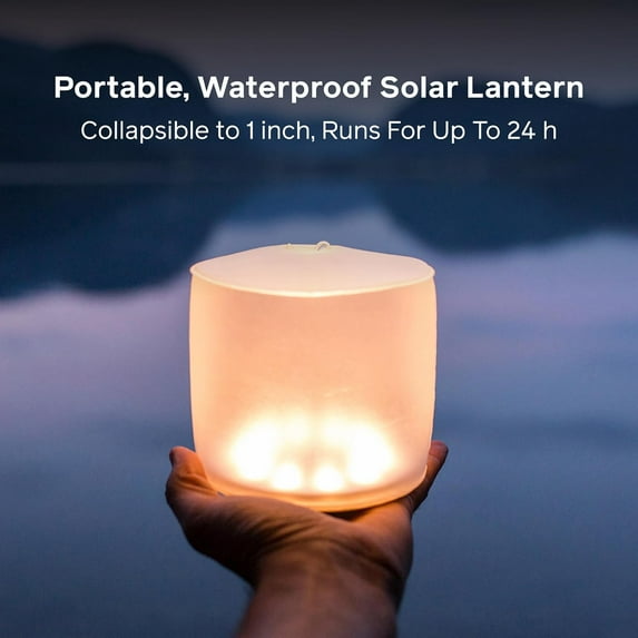 Solar Inflatable Lantern with 24hr Light, Matte Finish for Camping ...