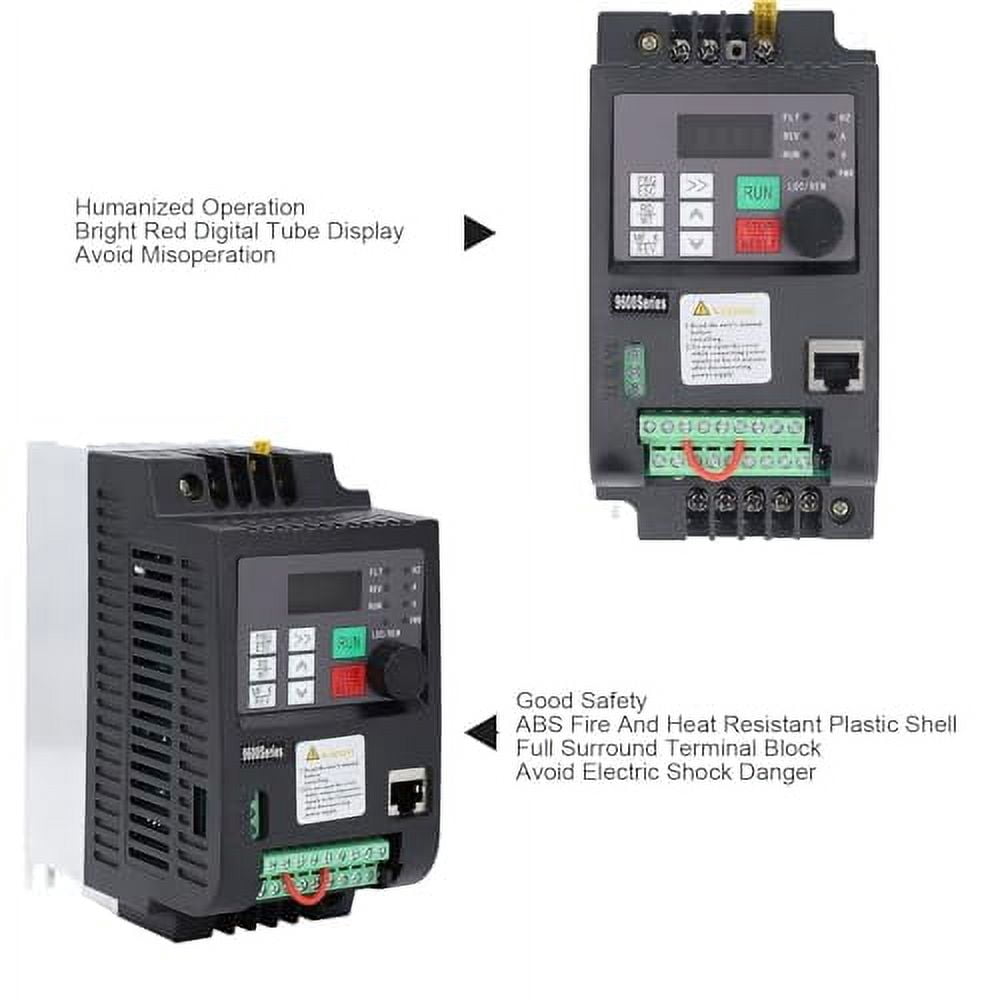 Solar Inverter 2.2KW VFD Variable Frequency Drive Speed Controller ...