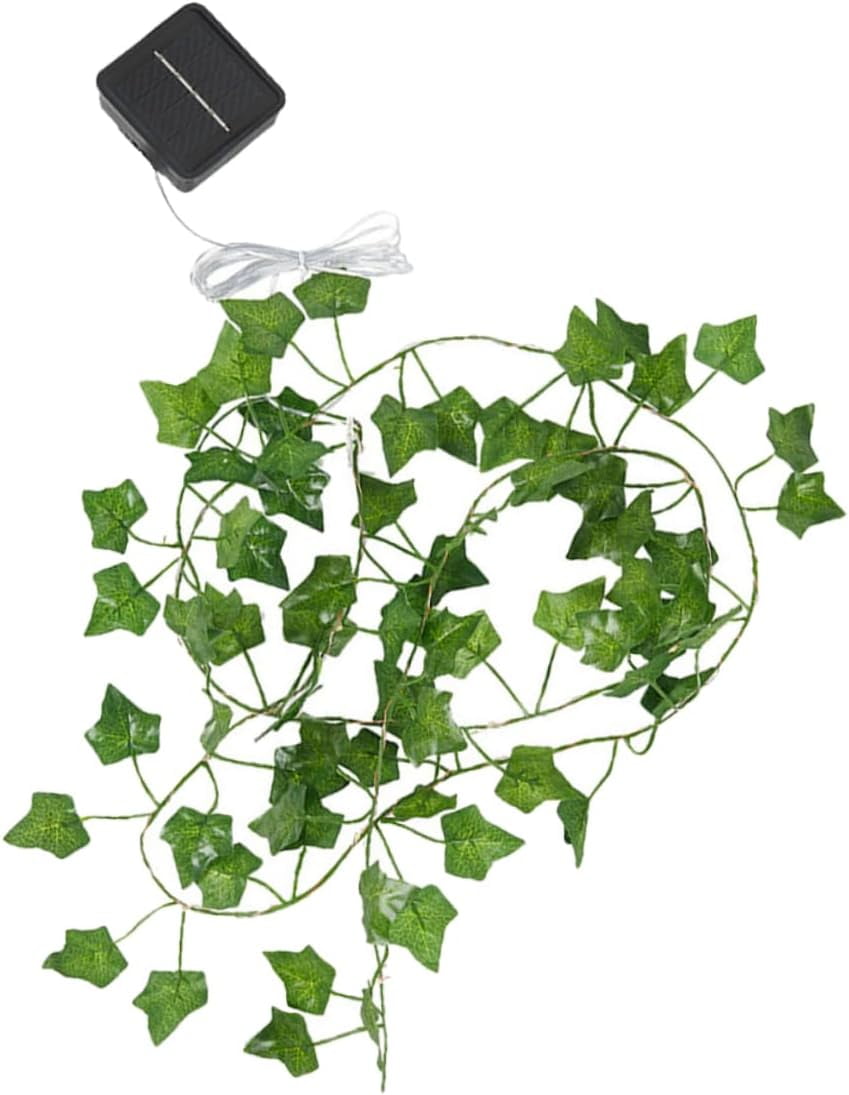 Solar Ivy String Lights, 33ft 100 LED Artificial Vines Decorative ...