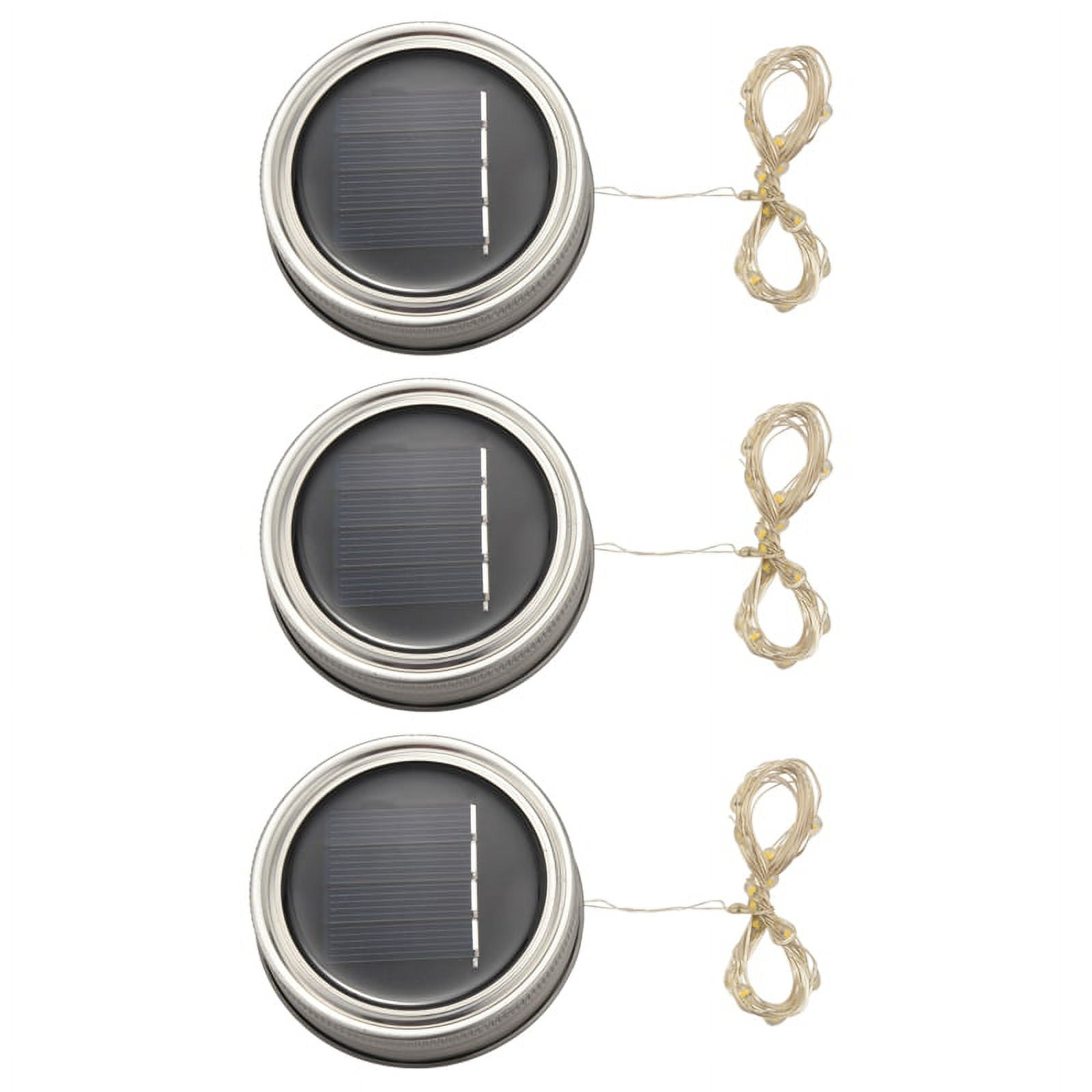 Solar Jar Lid Lights, 18 Pack 20 Led String Fairy Star Firefly Jar Lids ...