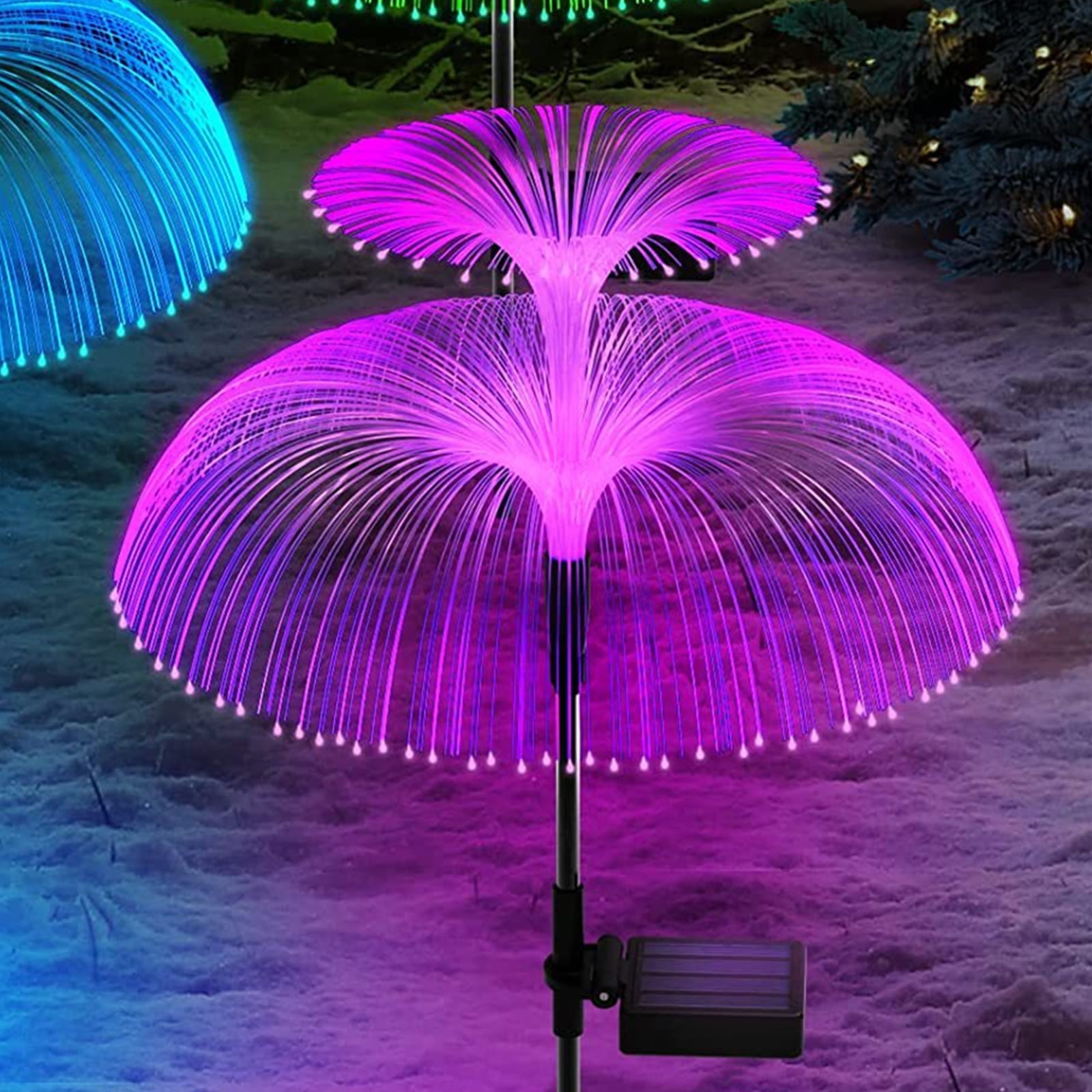 Solar Jellyfish Light 7 Colors Changing Outdoor Waterproof Garden ...